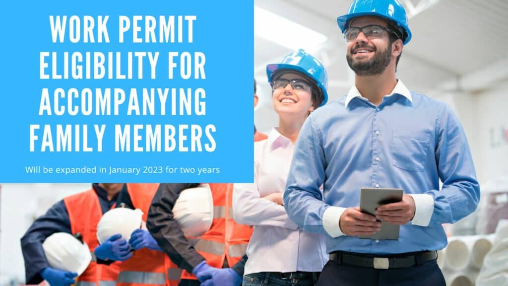 work permit eligibility for accompanying family members